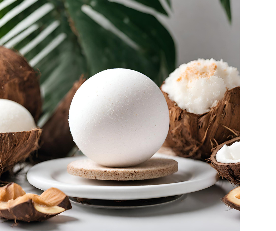 FOAMING COCONUT MILK BOMB – BATHHOUSE BAKERY